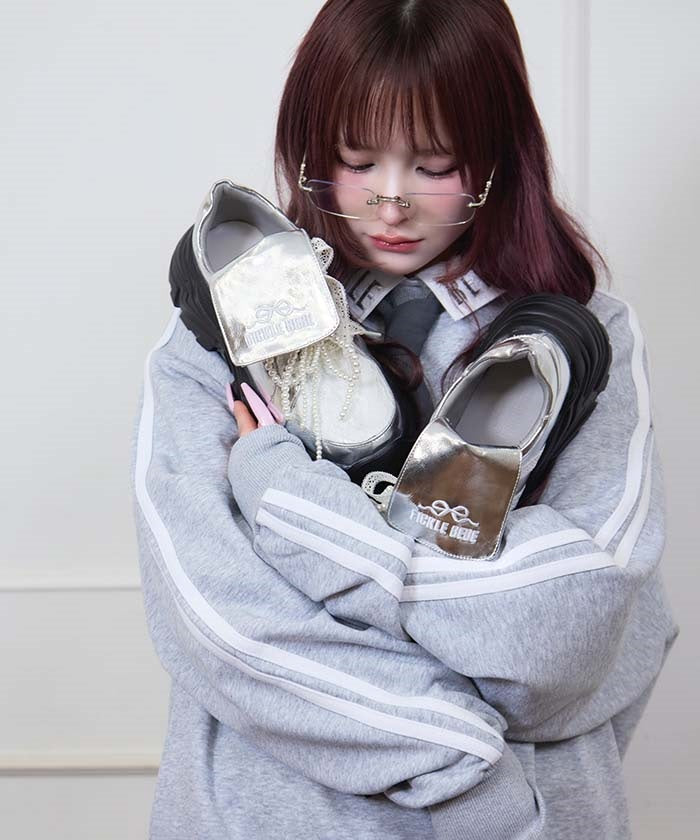 Fickle Bebe Design Lace Sneakers – axes femme from JAPAN