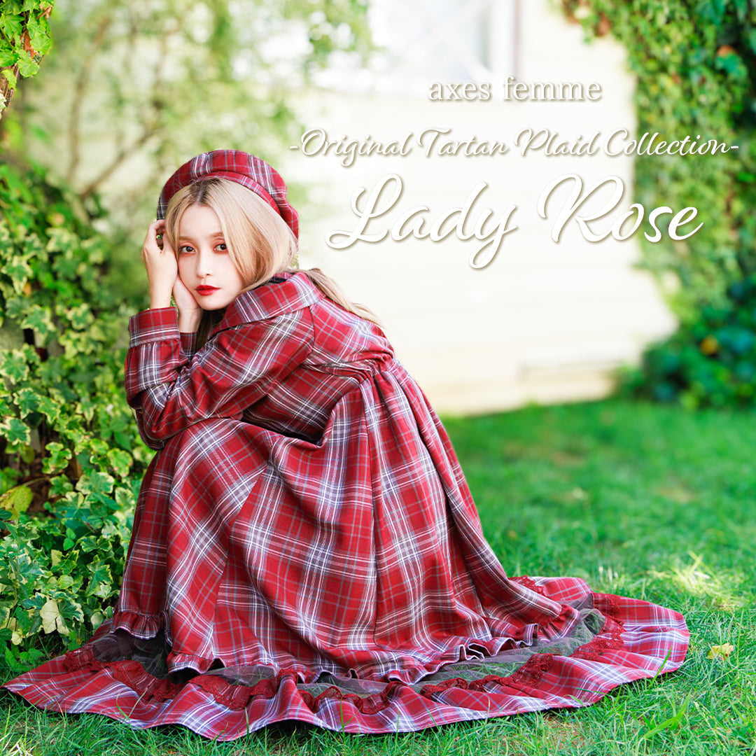 Original Tartan Plaid "Lady Rose" Series – axes femme from JAPAN