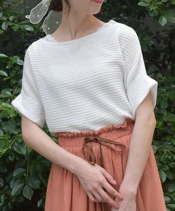 Boat Neck Dolman Knit – axes femme from JAPAN