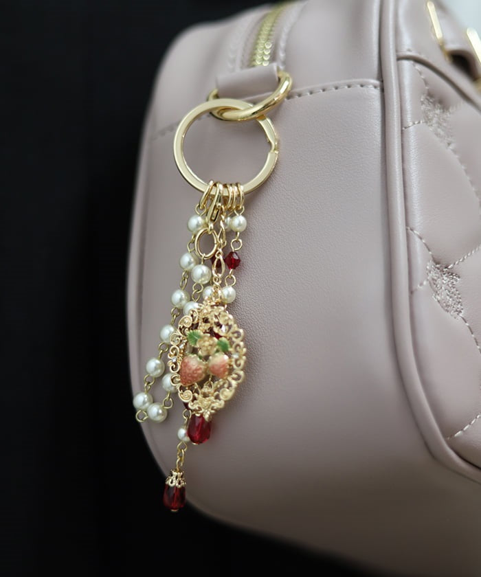 Strawberry Motif Bag Charm – axes femme from JAPAN