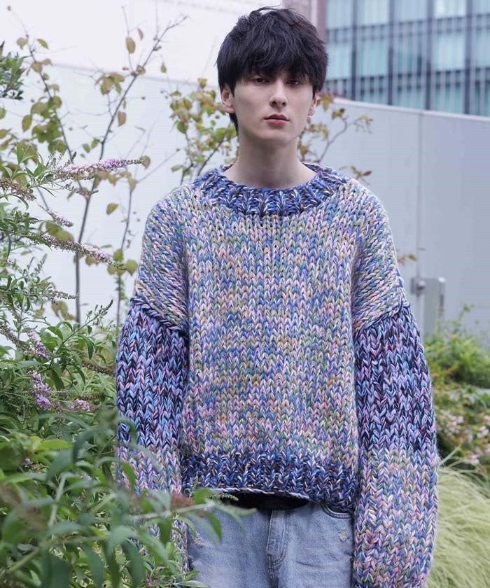 Low Gauge Big Knit – axes femme from JAPAN