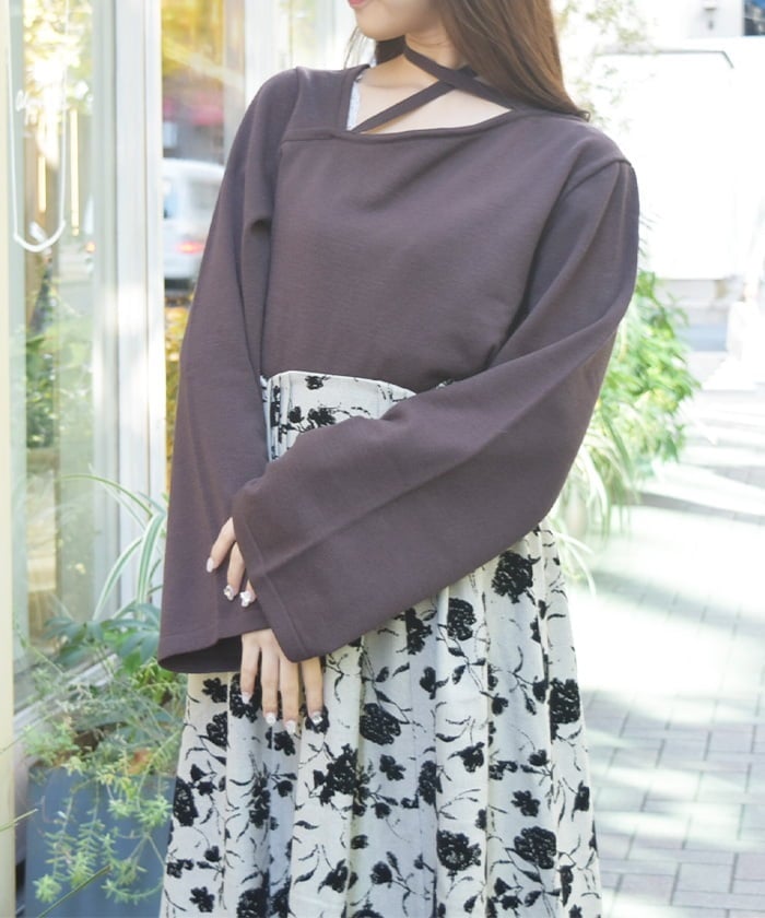 Choker Design Strap Knit – axes femme from JAPAN